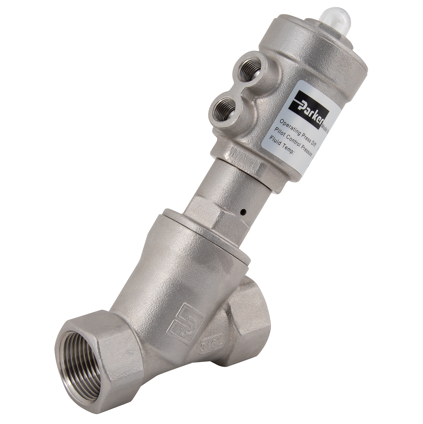 Parker PA20SAG5R050A PARKER 3/4 ASV N/C FUS ALUMINIUM ACT/316SS BODY ...