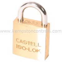 Castell B3S-15KD CASTELL ISO-LOK PADLOCK 30MM BRASS BODY WITH 15MM ...