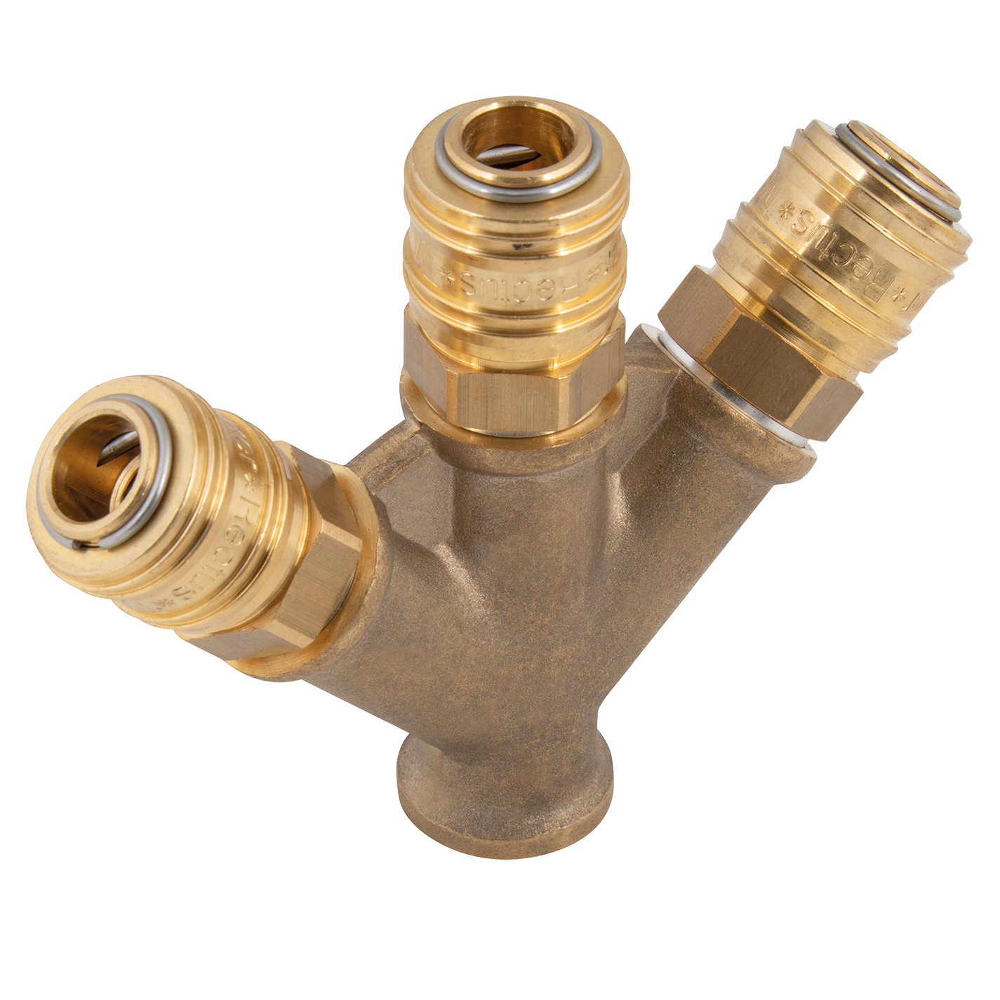 Parker 26W PARKER RECTUS 3/8" BSPP FEMALE TRIPLE OUTLET CONNECTOR ...