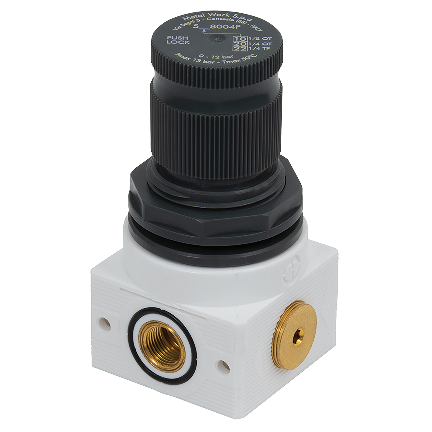 Metal Work Pneumatic 5108001F METAL WORK BIT SERIES F REG 1/8" BR/PORTS ...