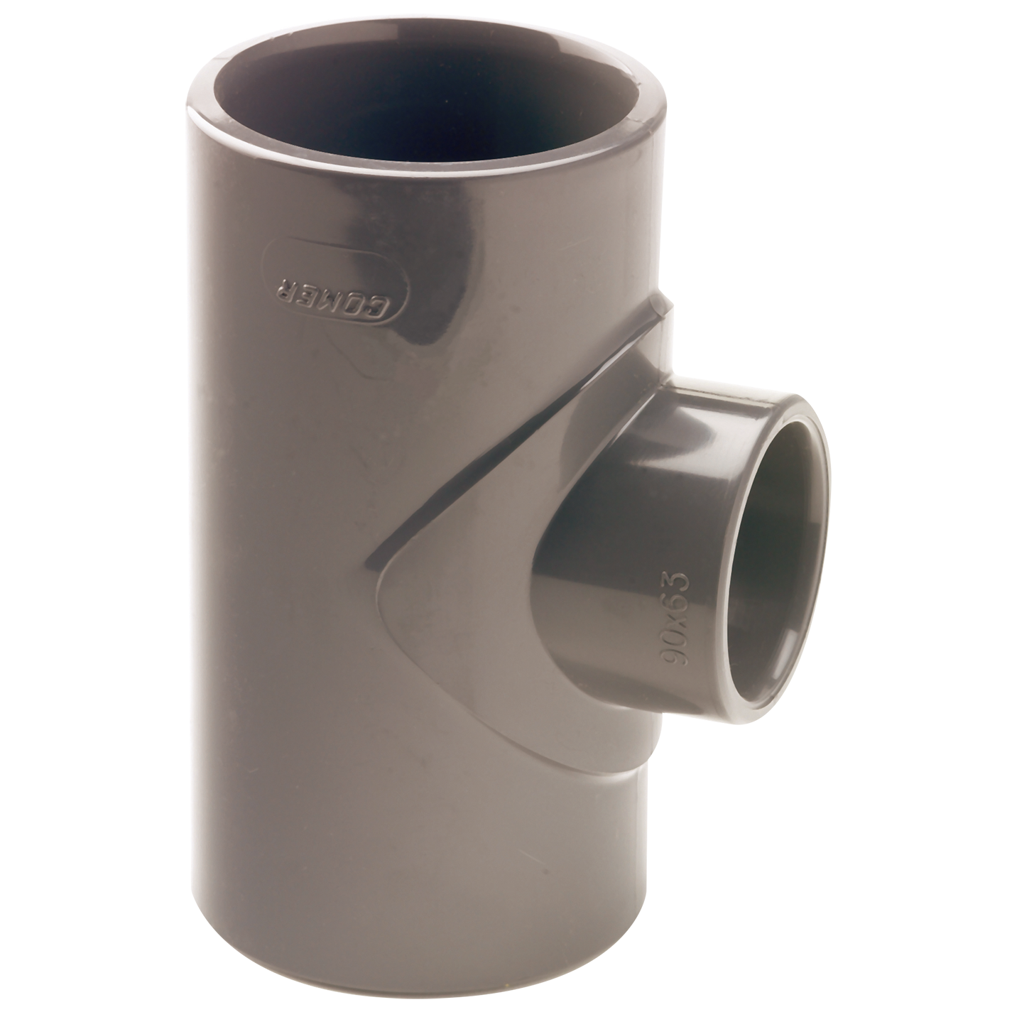 Comer TR-6332-UPVC COMER 63MM X 32MM UPVC RED BRANCH TEE | Kempston ...