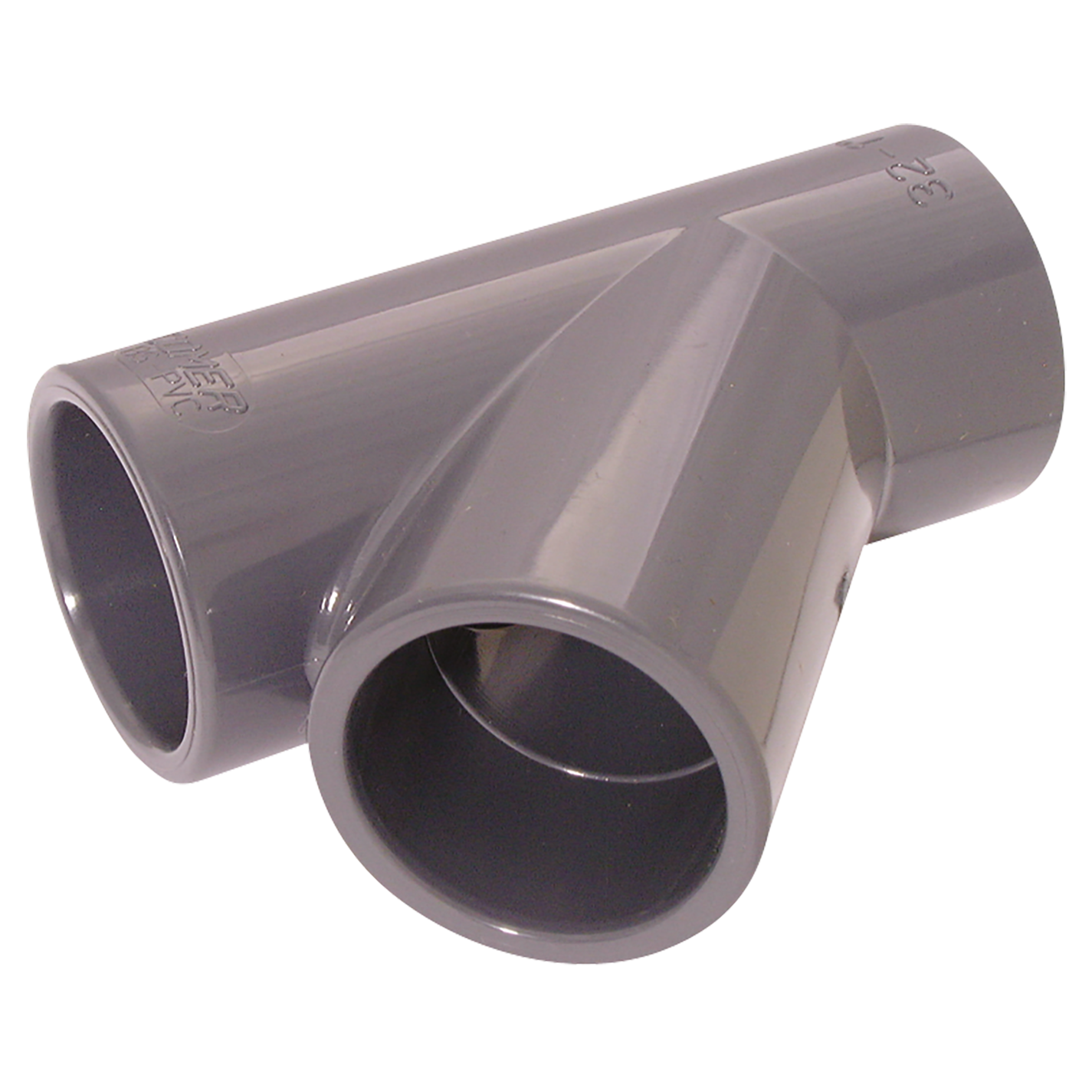 Comer TY43-34-ABS COMER 3/4" ID SOLVENT EQUAL 45 TEE ABS LIGHT GREY ...