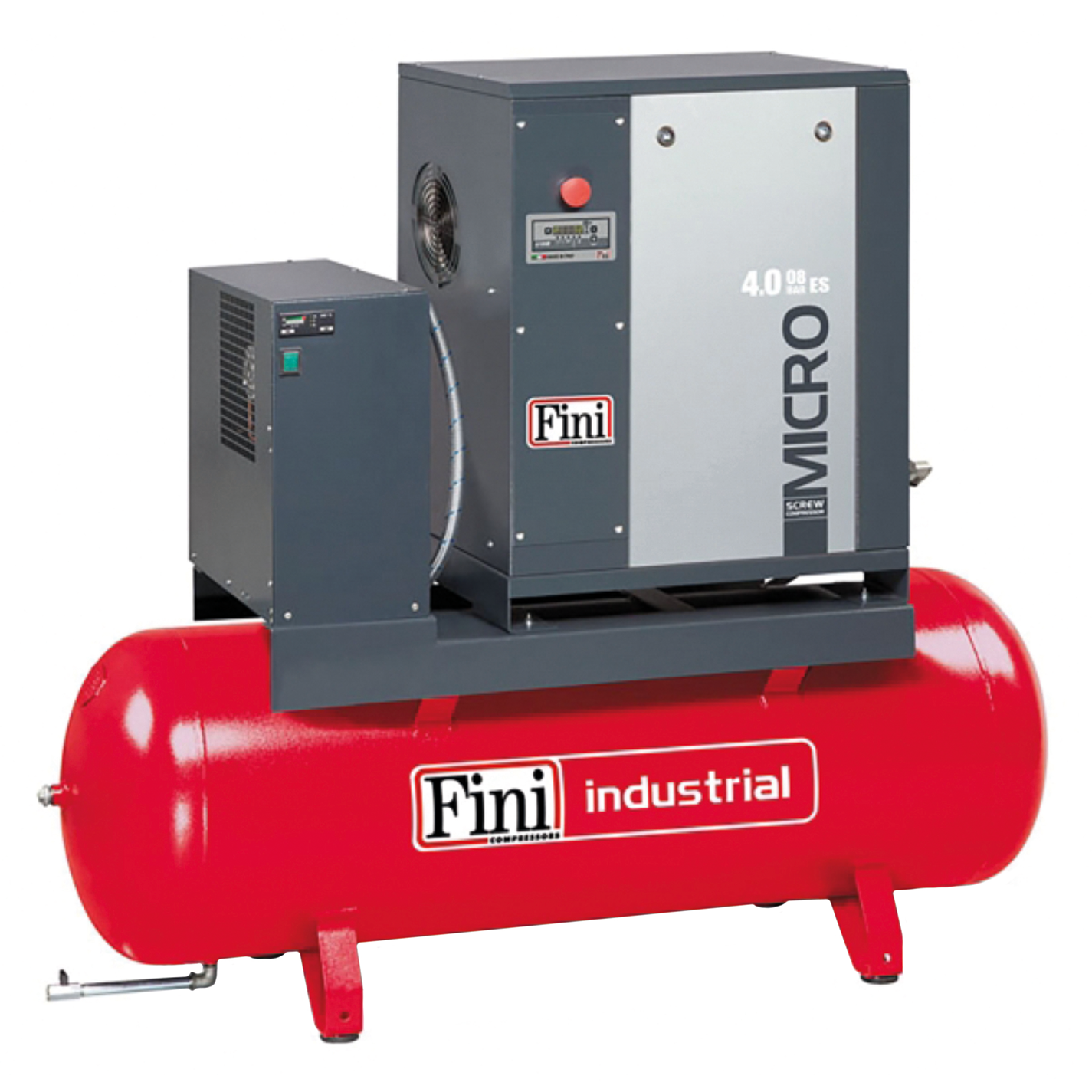 Fini F-V91JO92FNM801 FINI RECEIVER MOUNTED DRYER SCREW COMPRESSOR ...