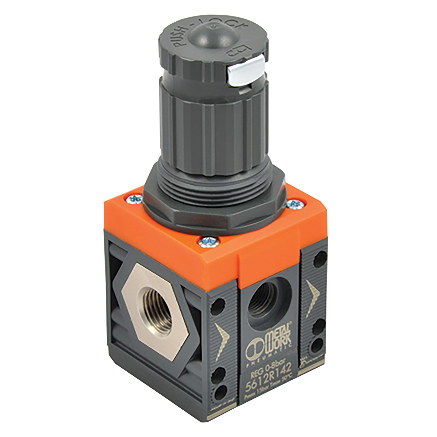 Metal Work Pneumatic 5611R161 METAL WORK SYNTESI SY1 1/8" REGULATOR 0 ...