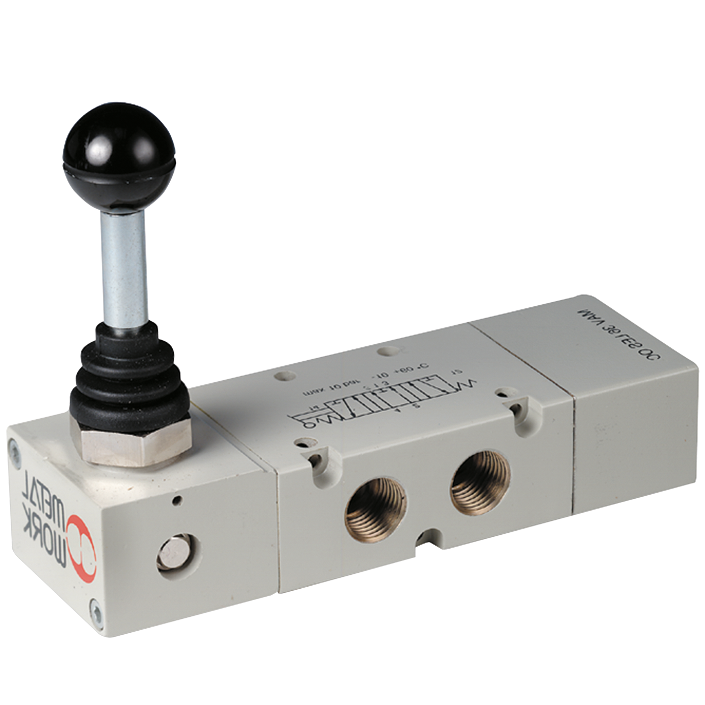 Metal Work Pneumatic 7020001000 METAL WORK LEVER VALVE 5/3 CC MONO ...