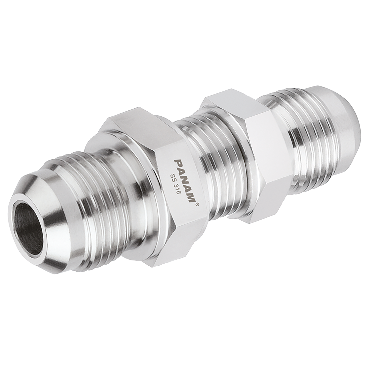 Panam 204M6U716 PANAM 7/16" EQUAL BULKHEAD JIC SS | Kempston Controls