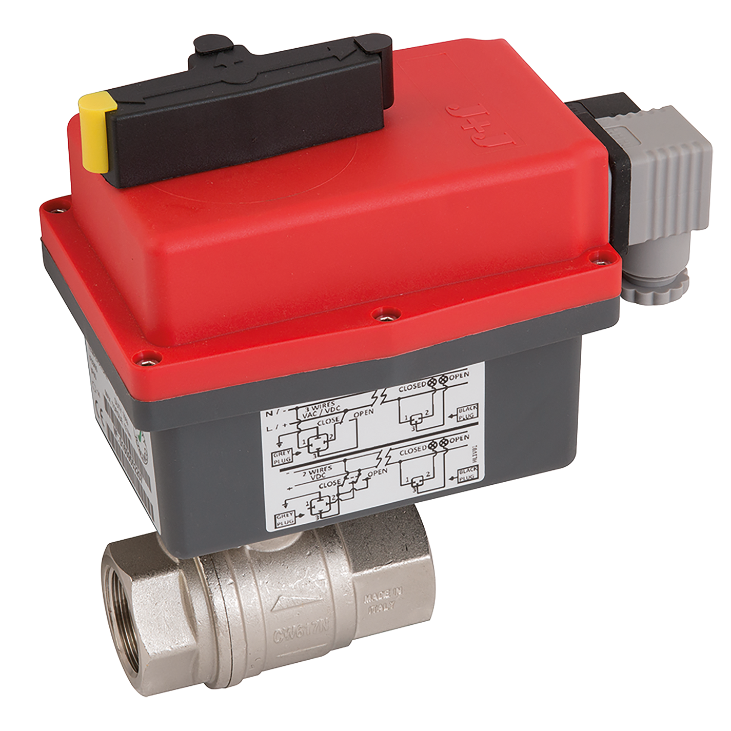 J+J L10 6400-1 J+J 1" 6400 BRASS BSP WRAS BV F/W J2L10 LOW VOLTAGE ...