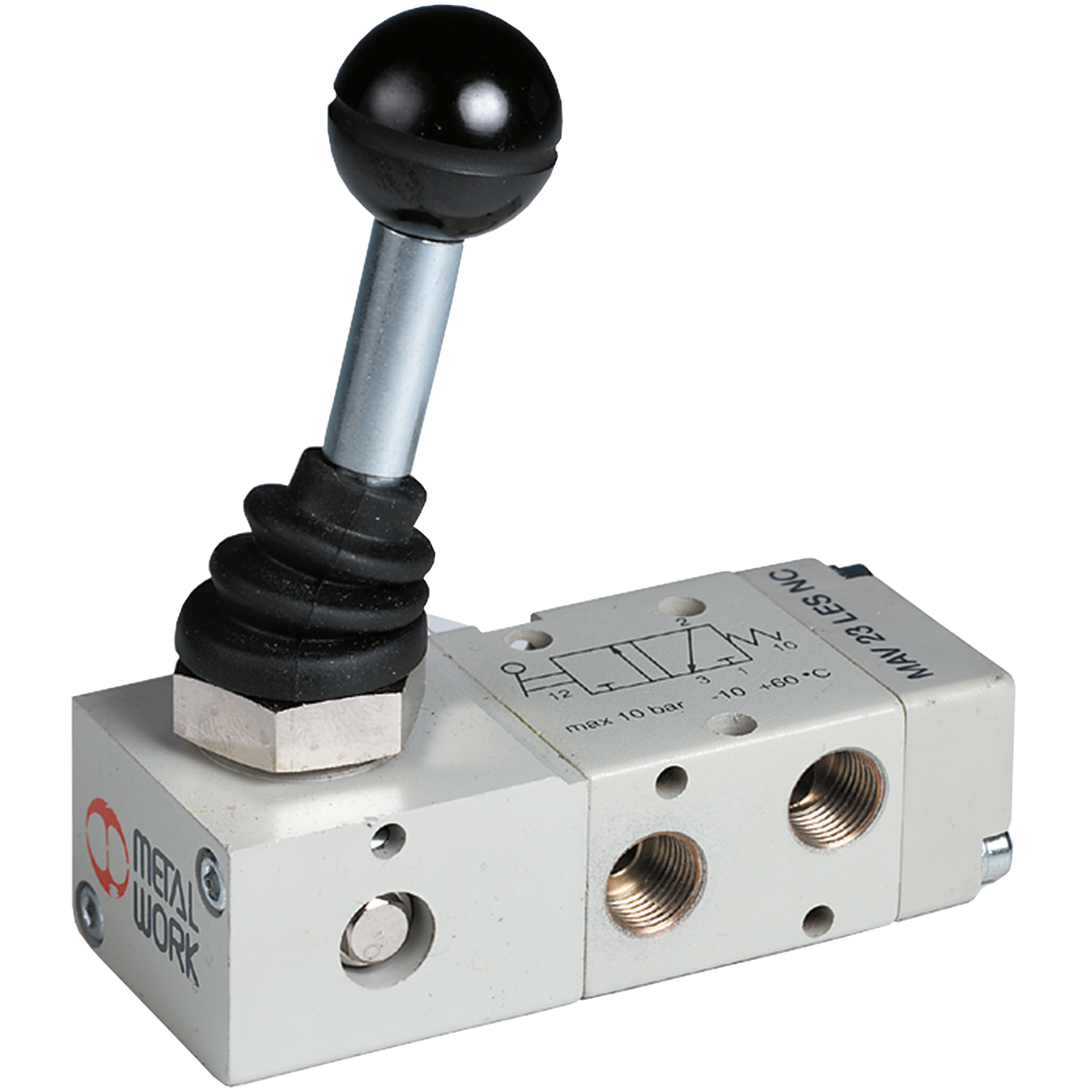 Metal Work Pneumatic 7010000100 METAL WORK LEVER VALVE 3/2 N/C SPRING ...