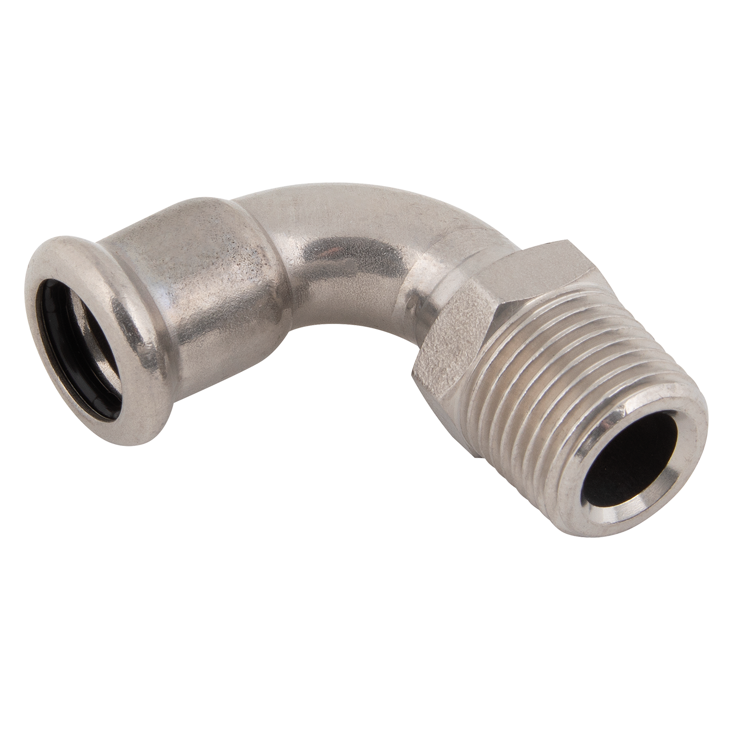 M-Press 1431022034 M-PRESS 22MM X 3/4" BEND 90° MALE SS 316 FKM ...