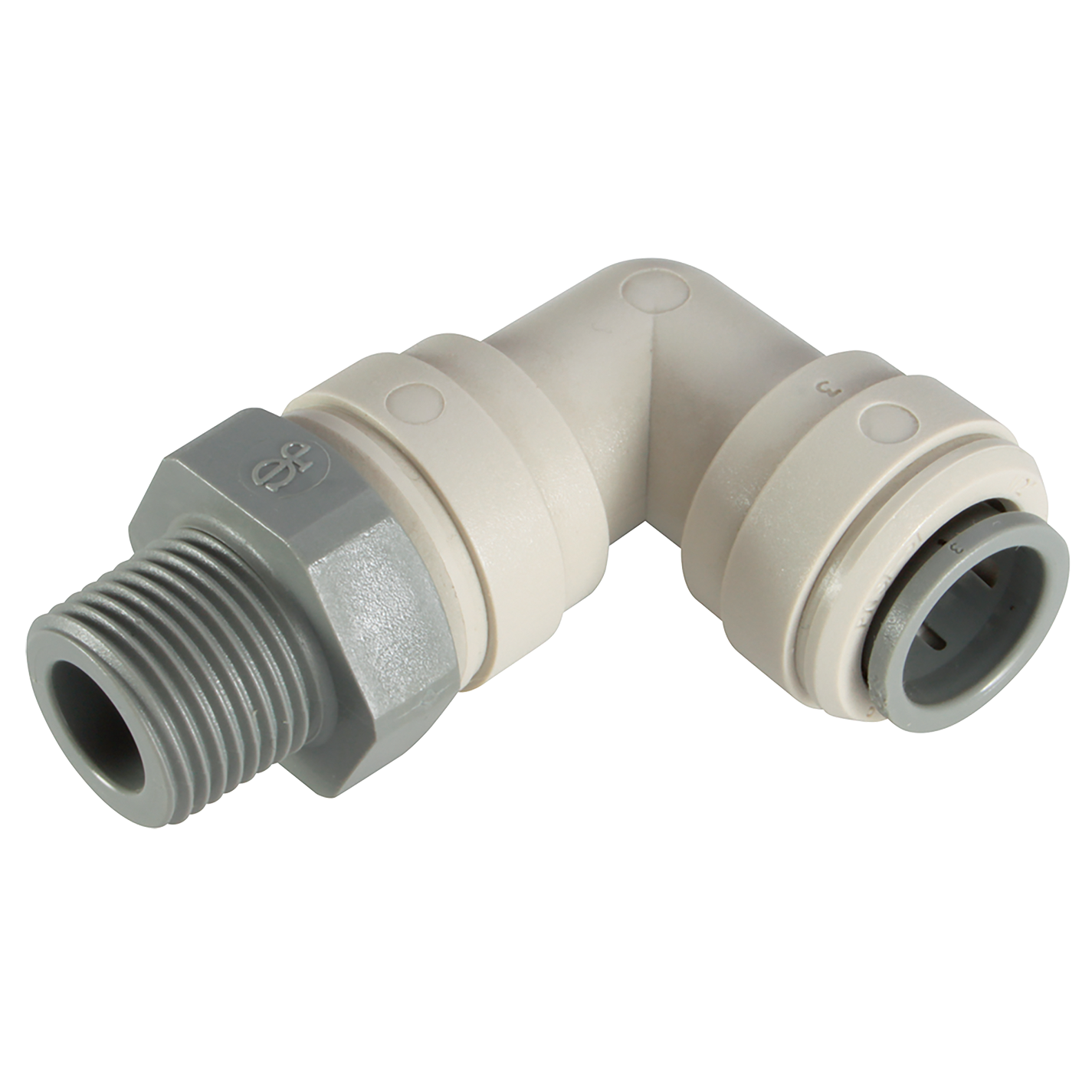 John Guest PI091624S JOHN GUEST 1/2" OD TUBE X 1/2" NPT MALE SWIVEL ...