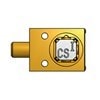 Castell K-FSB-6.4-4-(NEB) CASTELL FSK BOLT LOCK BRASS FORM 4 L = 6.4MM ...