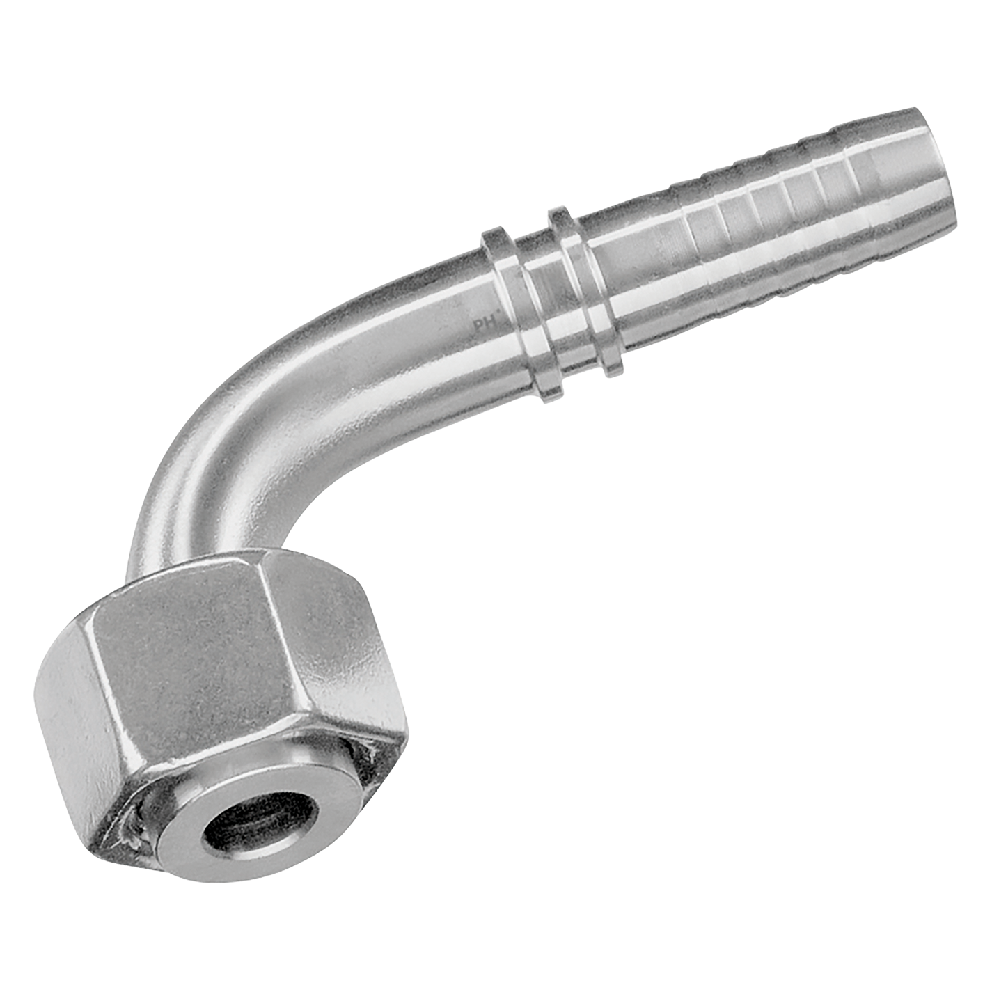 PH Industrie ORFSF089008SS PH INDUSTRIE 13/16" ORFS FEMALE X SWEPT HOSE ...