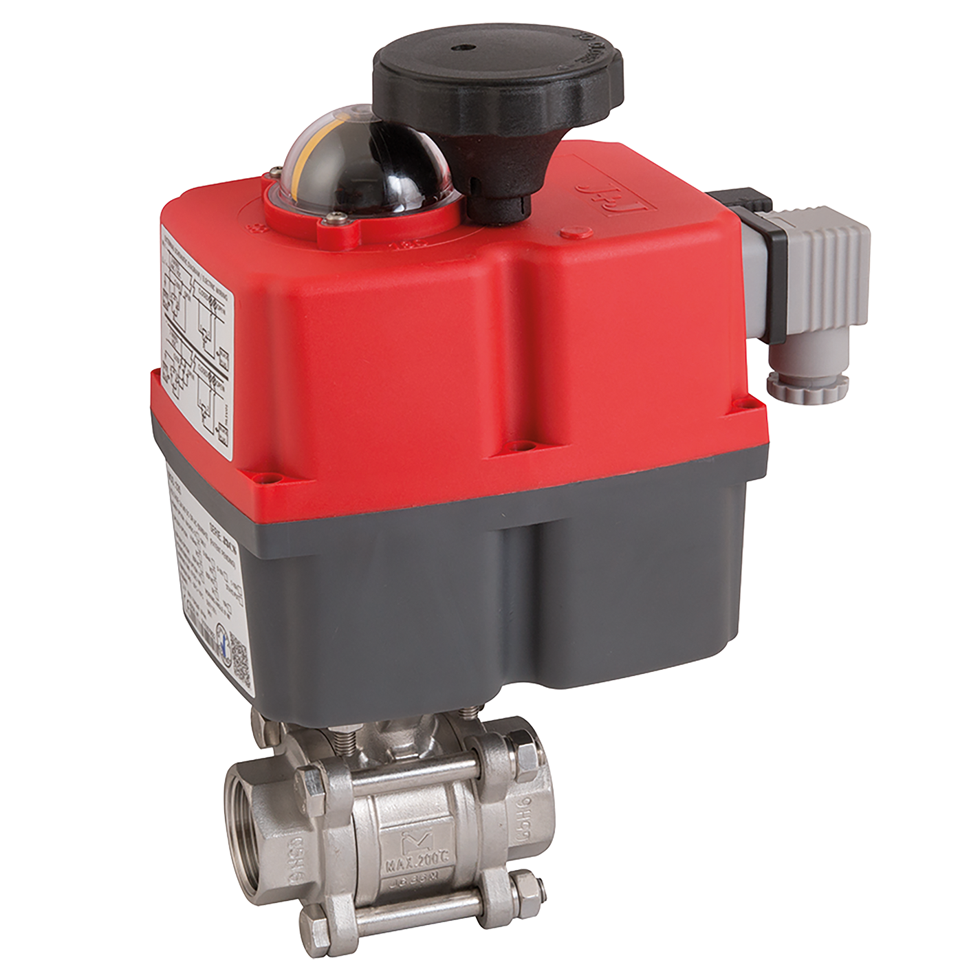 J+J S20 2013ND-38 J+J 3/8" BSP SS 3PCE FULL BORE BALL VALVE F/W J4CS20 ...