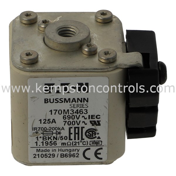 Bussmann 170M3463 BUSSMANN FUSE 125A 660V 1*BKN/50 | Kempston Controls