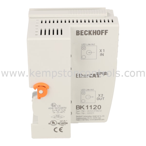 Beckhoff BK1120 BECKHOFF ETHERCAT ECONOMY PLUS BUS COUPLER FOR BUS ...