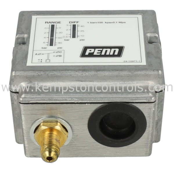 Johnson Controls P77AAA-9300 JOHNSON CONTROLS PIPE PRESSURE SWITCH, -0. ...