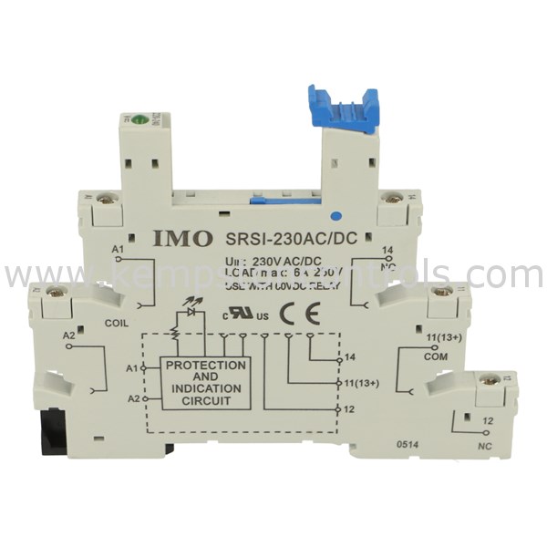 IMO SRSI-230AC/DC IMO RELAY SOCKET (BASE) FOR ETS RELAYS 60VDC T35 DIN ...