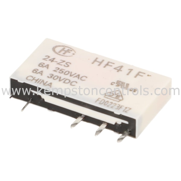 HongFa HF41F/024-ZS HONGFA MOUNT POWER RELAY, 24V DC COIL, 6A SWITCHING ...