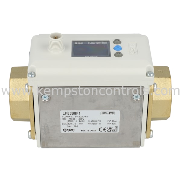 SMC LFE3B8F1 SMC LFE, 3-COLOUR DISPLAY, ELECTROMAGNETIC TYPE DIGITAL FLOW SWITCH | Kempston Controls