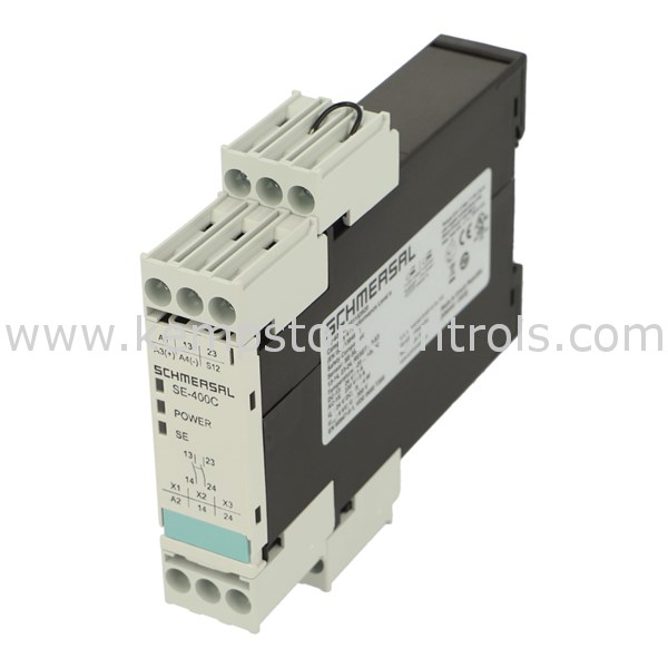 Schmersal SE-400C SCHMERSAL SAFETY MODULE CAT 4, 1 SIGNALLING OUTPUT, 2 ...