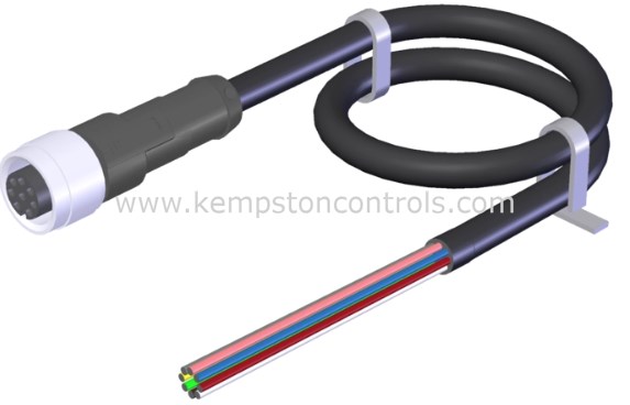 Euchner C-M12F08-08X025PU10,0-MA EUCHNER CONNECTING CABLE, M12 FEMALE ...