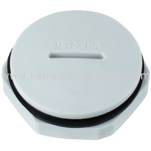 MCG M32BP MCG M32 BLANKING PLUG, WITH LOCKNUT, GREY | Kempston Controls