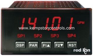 Red Lion PAXP0010 RED LION PROCESS INPUT METER, RED DISPLAY, DC POWERED ...