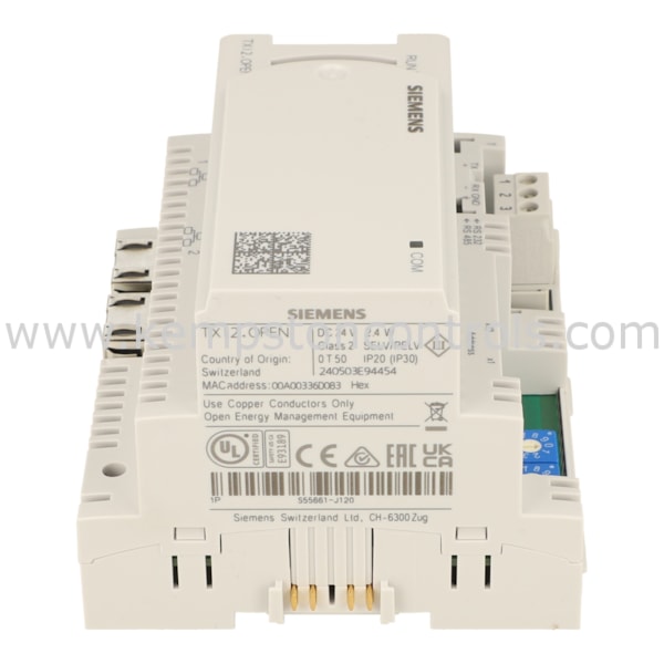 Siemens Smart Infrastructure TXI2.OPEN SIEMENS SMART INFRASTRUCTURE TX ...