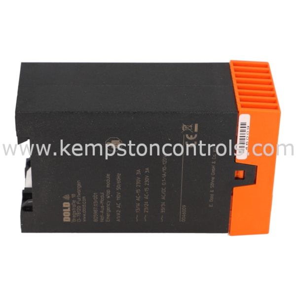 Dold BD5987.03/001 AC110V 50/60HZ DOLD EMERGENCY STOP MODULE, 2NO, 1 ...
