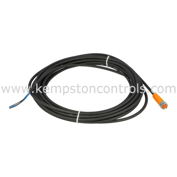 IFM EVC142 IFM CONNECTOR CABLE, M8, FEMALE, STRAIGHT, 3 PIN, 5M PUR CABLE | Kempston Controls