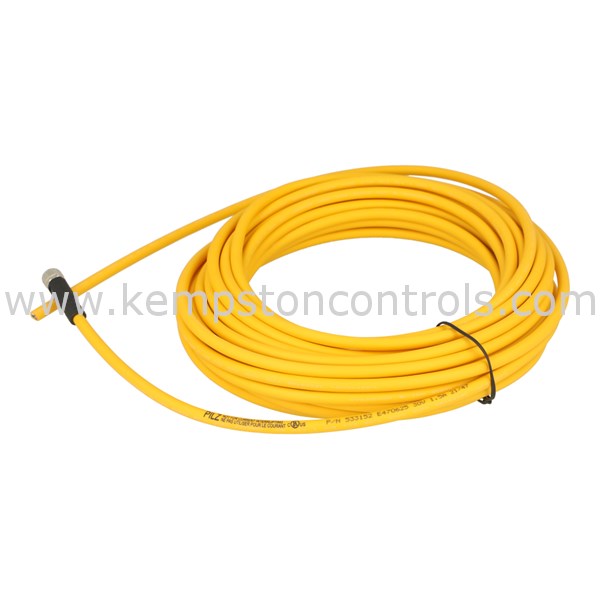 Pilz 533152 PILZ CONNECTION CABLE, PUR, YELLOW, 8 PIN, SOCKET M8, OPEN ...