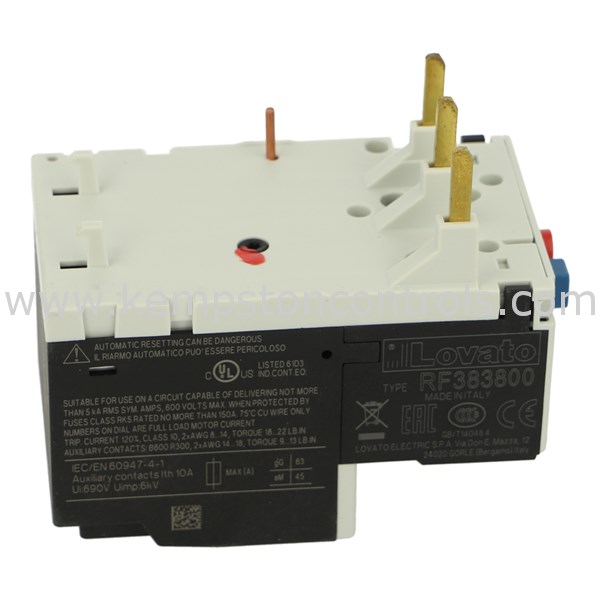 Lovato RF383800 LOVATO CONTACT ELEMENT, BASE MOUNT ON LPZ CONTROL ...