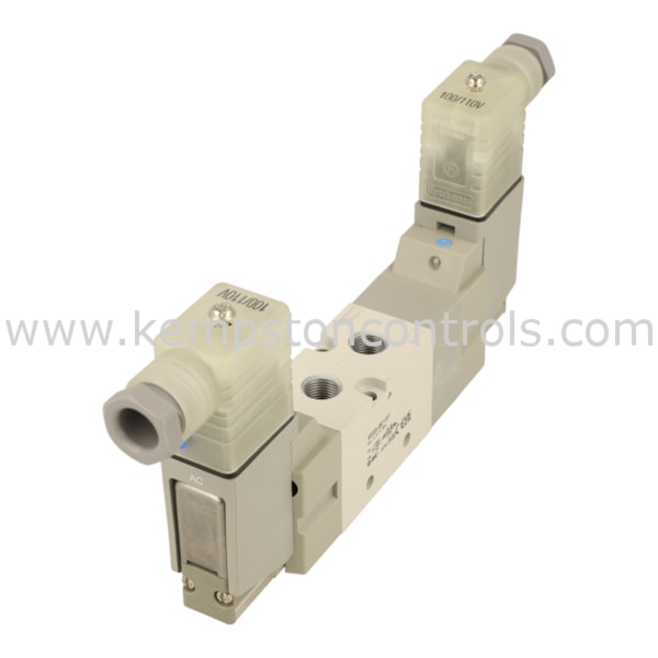 SMC VF3333-3DZ1-01F SMC 5 PORT SOLENOID VALVE, 3 POSITION CLOSED CENTRE, 0.7MPA, 110VAC, 50/60HZ ...