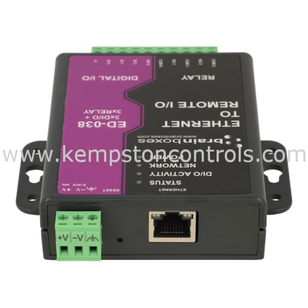 Brainboxes ED-038 BRAINBOXES ETHERNET TO 3 X RELAY + 3 DIGITAL INPUTS | Kempston Controls