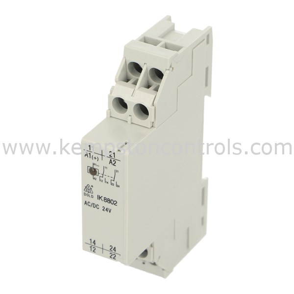 Dold IK8802.12 AC/DC24V DOLD INTERFACE RELAY, 24VAC/DC, 2 CHANGEOVER CONTACTS | Kempston Controls