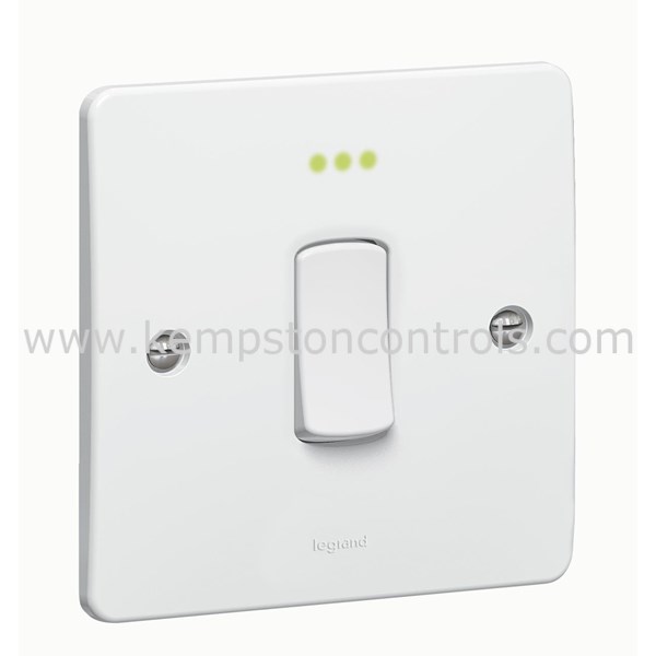 Legrand 730001 SYNERGY 1 GANG 2 WAY PLATE SWITCH WHITE | Kempston Controls