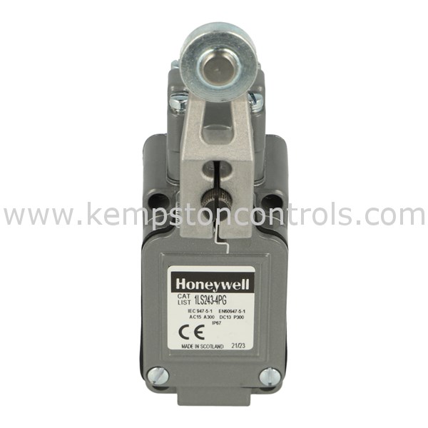 Honeywell 1LS243-4PG HONEYWELL ROLLER LEVER LIMIT SWITCH, 1NC/1NO, IP67, SPDT, 480V AC AC MAX ...