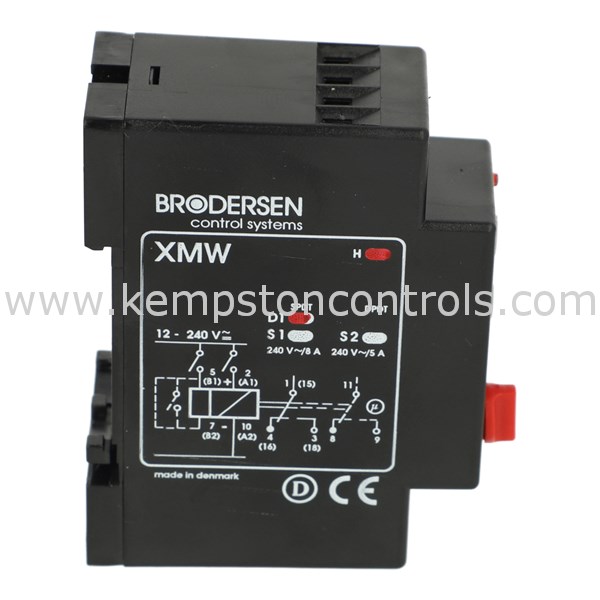 Brodersen XMW-D1.H BRODERSEN SPDT MULTI FUNCTION TIMER RELAY, 8A, 0.6-6 ...