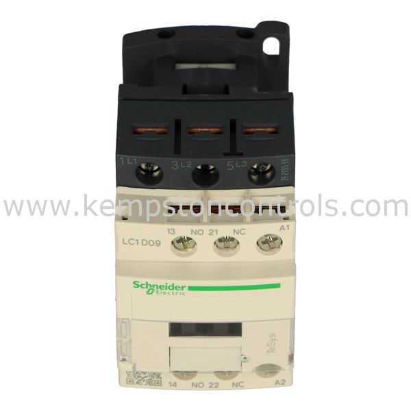 Schneider LC1D09F7 CONTACTOR 9 A (4KW/400VAC) 3P, 1 N/O & 1 N/C AUX, 110V 50/50HZ AC COIL ...
