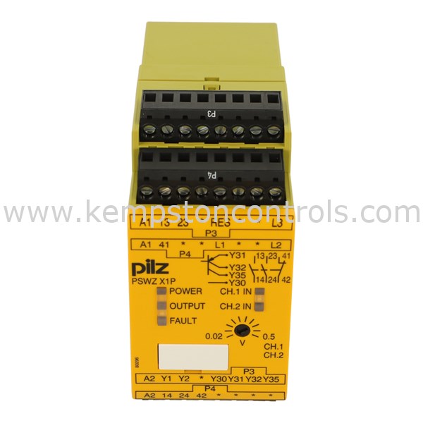 Pilz PSWZ X1P 0,5V /24-240VACDC 2n/o 1n/c 2so PILZ SAFETY RELAY, 24 ...