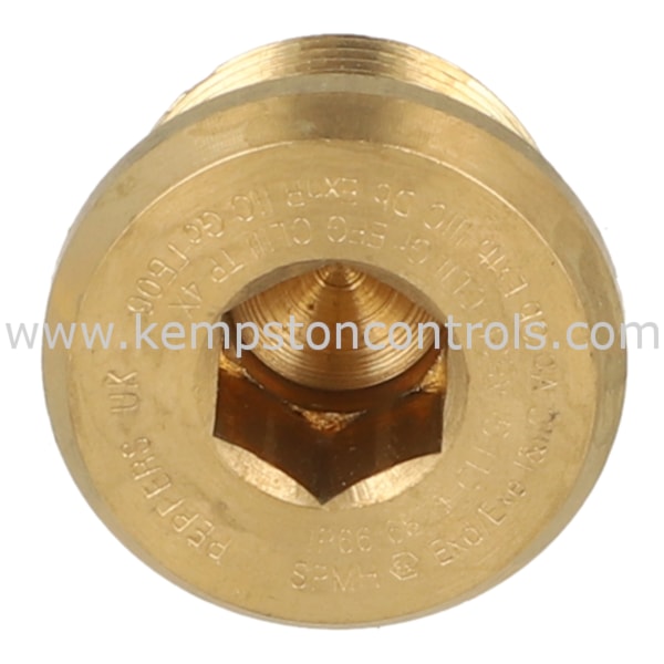Peppers SPMH1BF/M25 M25 EXD BRASS STOPPING PLUG DOME HEAD, | Kempston ...