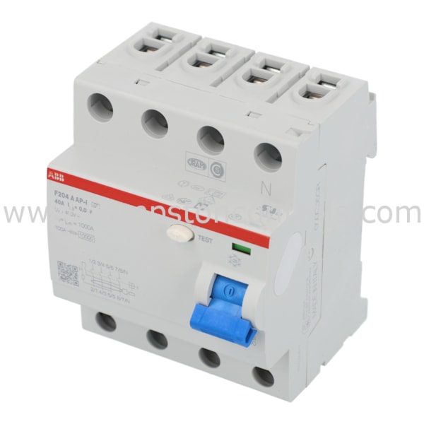 ABB 2CSF204401R1400 ABB RESIDUAL CURRENT CIRCUIT BREAKER, 4 POLE, 40A ...