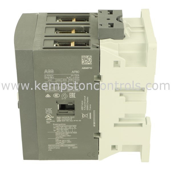 ABB 1SBL397001R1100 ABB AF80-30-00-11 CONTACTOR 3P 37KW 80A AC3, COIL 24-60V50/60HZ 20-60VDC ...
