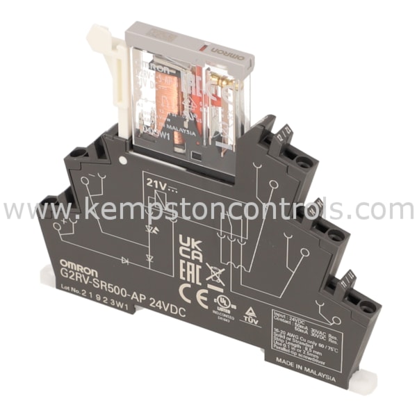 Omron G2RV-SR500-AP 24VDC SLIMLINE INPUT RELAY 6 MM INCL. SOCKET, SPDT ...