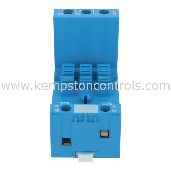 Finder 92.03 FINDER RELAY BASE BLUE, SOCKET, 11 PIN, FOR DIN RAIL ...