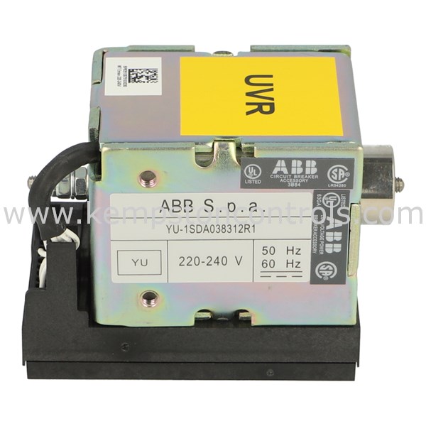 ABB 1SDA038312R1 ABB R1 UNDERVOLTAGE RELEASE SUPPLY VOLTAGE 220/240V DC ...