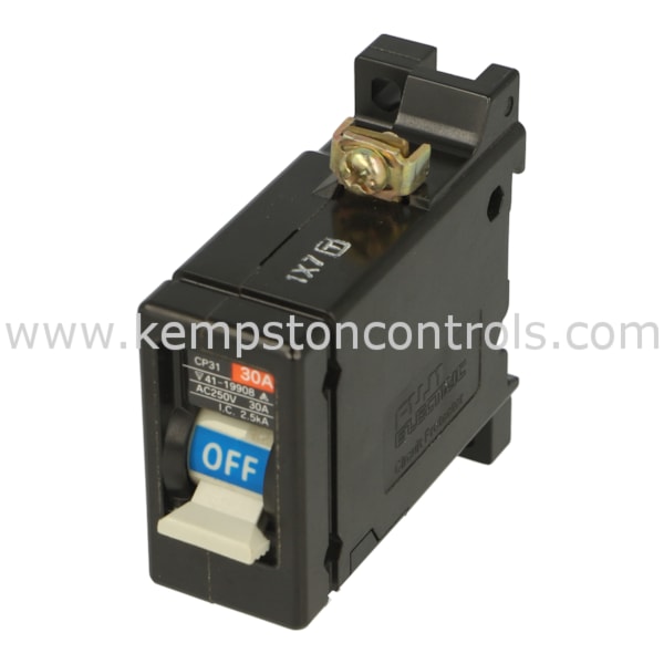 Fuji CP31/30 FUJI CIRCUIT PROTECTOR, 1 POLE, 30 AMP, RAIL MOUNTING | Kempston Controls