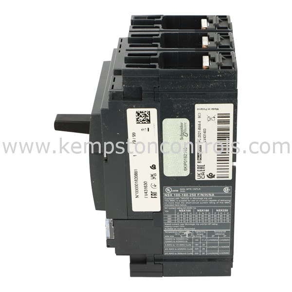 Schneider LV431630 SCHNEIDER CIRCUIT BREAKER COMPACT NSX250F, 36KA AT ...