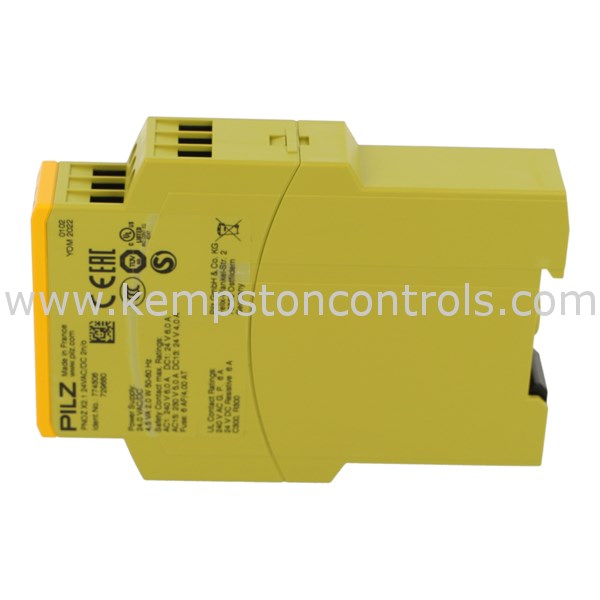 Pilz 774306 PILZ SAFETY RELAY, INPUTS: 1/2-CHANNEL, OUTPUTS: 2 N/O ...