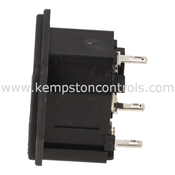 Bulgin PF0001/28 BULGIN FLANGE MOUNT FUSED IEC INLET, 3-POLE, 10A, 250V ...